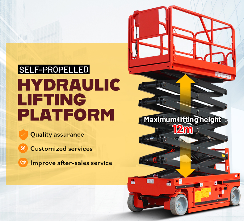 Hydraulic Electric Scissor Lift Platforms: Small, Self-propelled ...