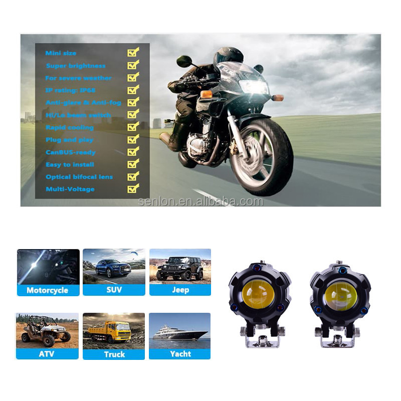 M3 Pro Senlo Version 50w Led Fog Lamp With High/low Beam For Motorcycle ...