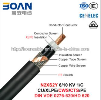 N2xs2y, 6/10 Kv, Power Cable, 1/c, Cu/xlpe/cws/pe (hd 620 10c/vde 0276-620), High Quality N2xs2y ...