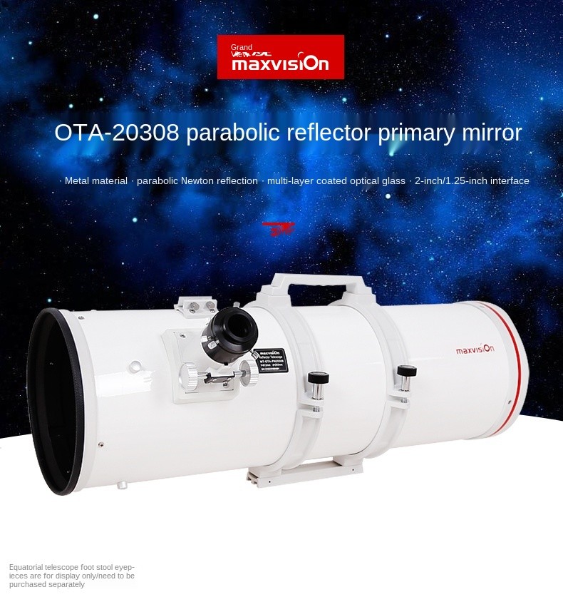Maxvision Professional 8 Inch F4 Parabolic Newtonian Telescope Ota ...