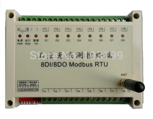 8 Ways Remote Pump Wireless I/o Module, 8-ch Isolated Input, 8-isolated Relay Output, Wireless ...