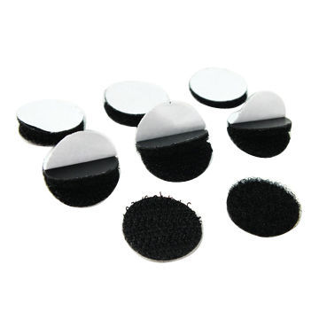 Eco-friendly Colored Round Hook-and-loop, Made Of 100% Nylon And High ...