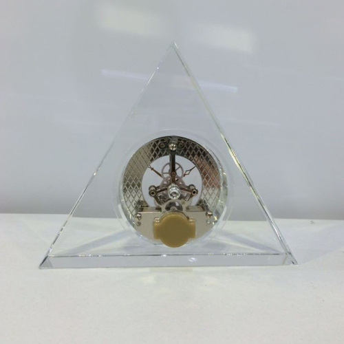 Triangle Shape Clock K9 Or K5 Crystal Skeleton Clock, High Quality ...