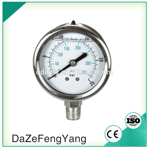 Hydraulic Oil Filled Manometer Psi Pressure Gauge, High Quality ...