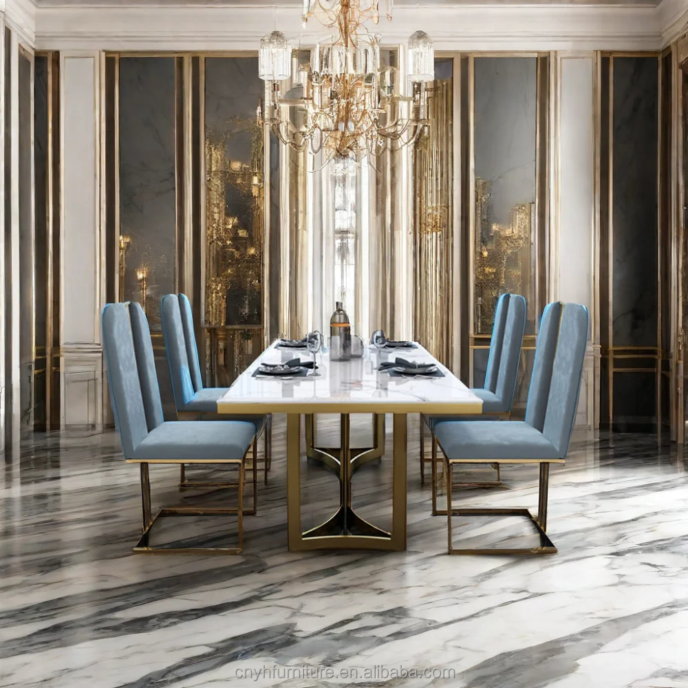 Large Expandable Dining Table Set With 4 Chairs, High Quality Large ...