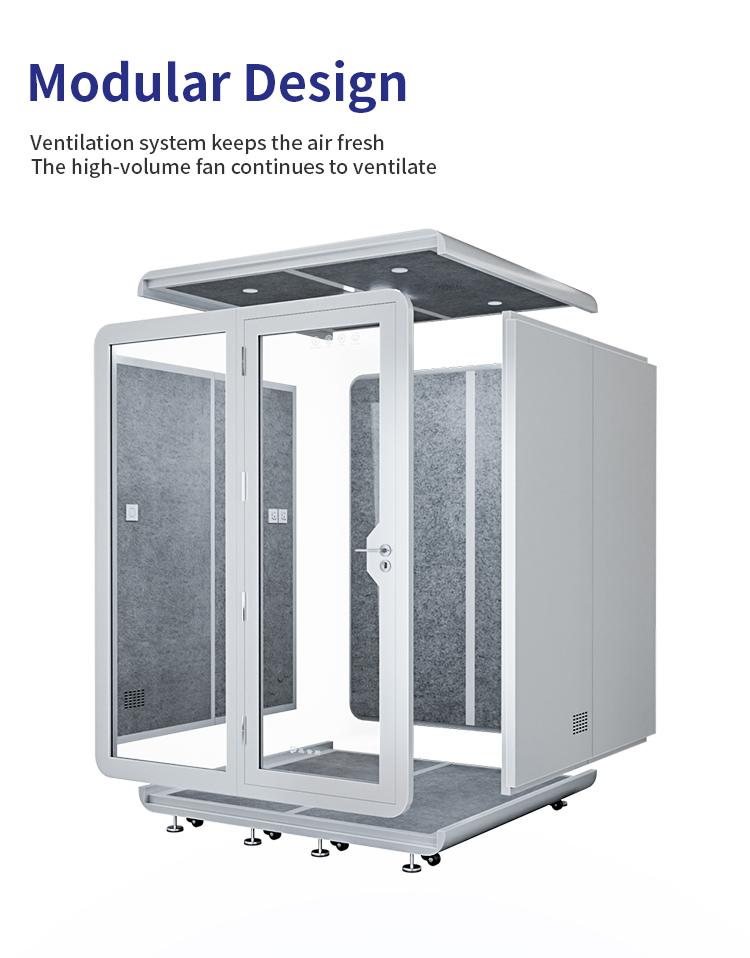 Soundproof Office Conference Cubicles And Partitions With Sofa ...