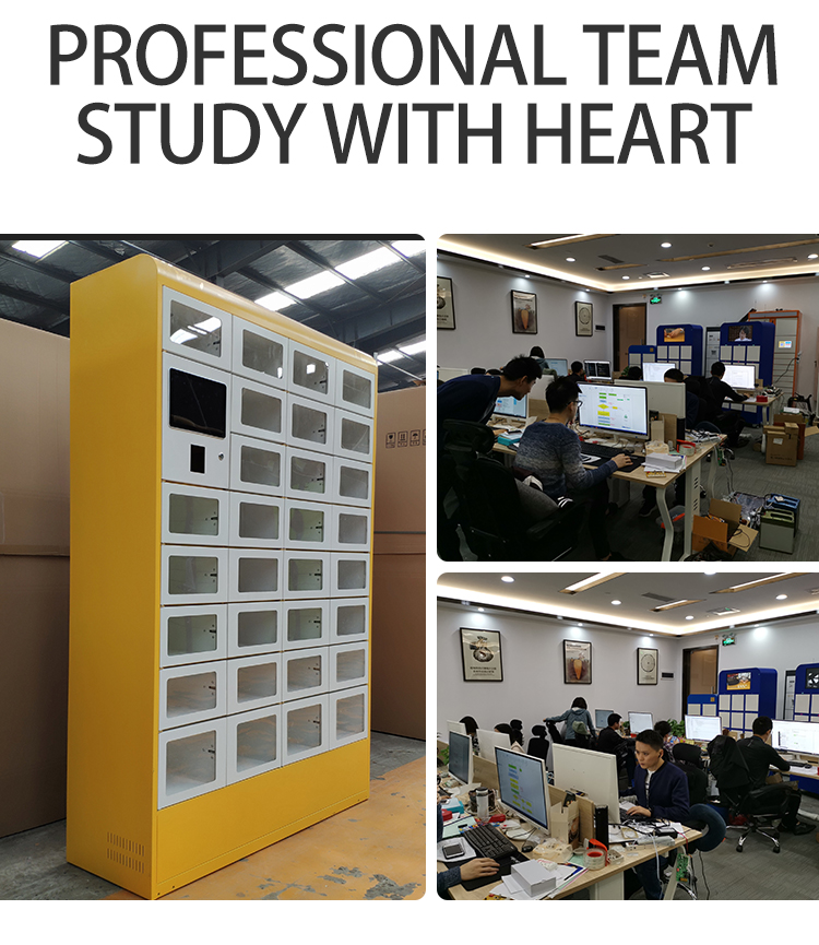 Refrigerated Lockers Cold Rolled Steel Electronic Food Locker Parcel ...
