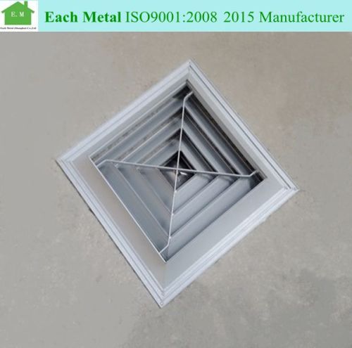 4-way Square Ceiling Air Diffuser, High Quality 4-way Square Ceiling ...
