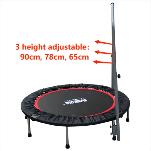 Mini Fitness Trampoline Foldable With Adjustable Foam Handle, High ...