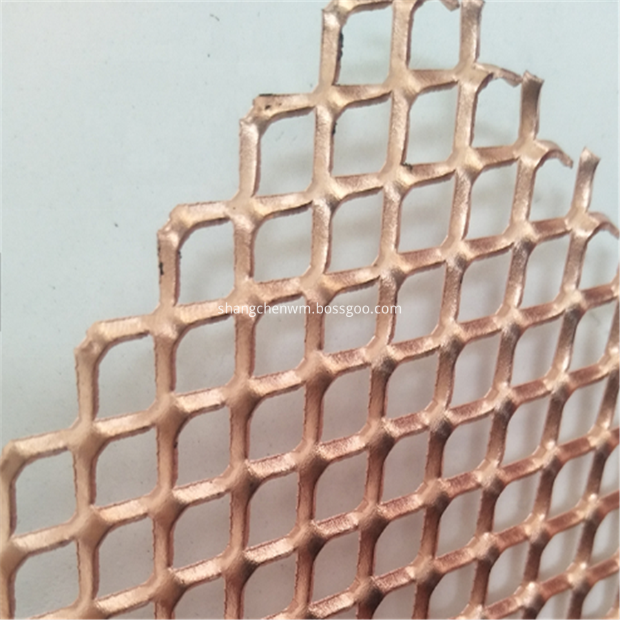 Decorative Copper Expanded Metal Mesh, High Quality Decorative Copper ...