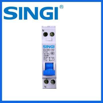 1 Pole Miniature Circuit Breaker Mcb With Phase And Neutral Line, High ...