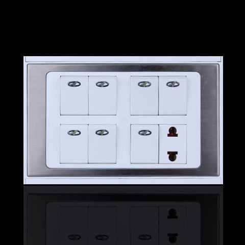 Seven Gang Switch And One Socket, High Quality Seven Gang Switch And ...