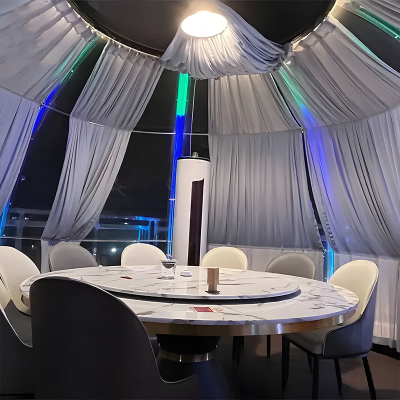 Aluminum Dome House With Movable Sun Room And Glass Bubble, High ...