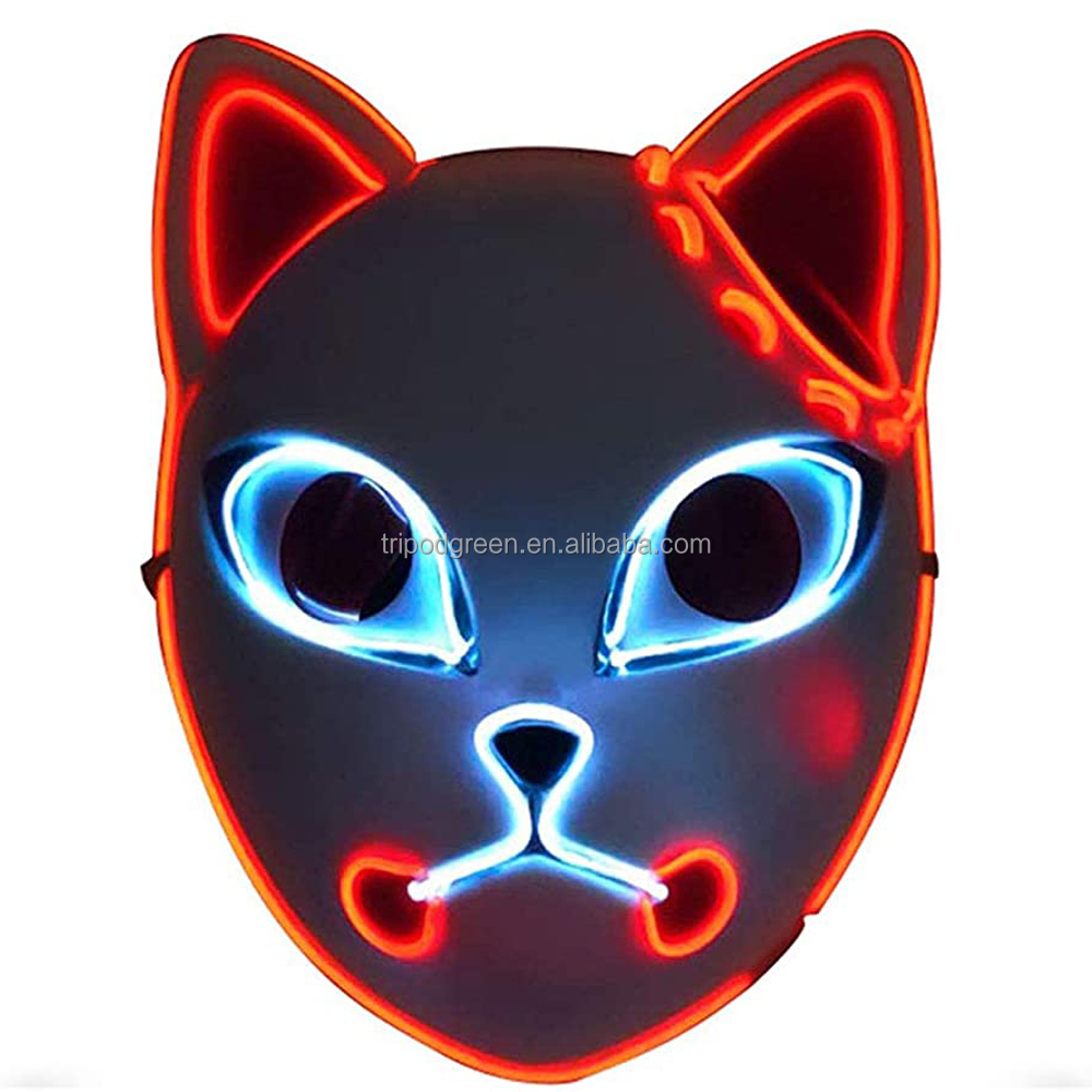 Tomioka Giyuu Demon Slayer Cat Mask Halloween Costume Accessory Cosplay ...