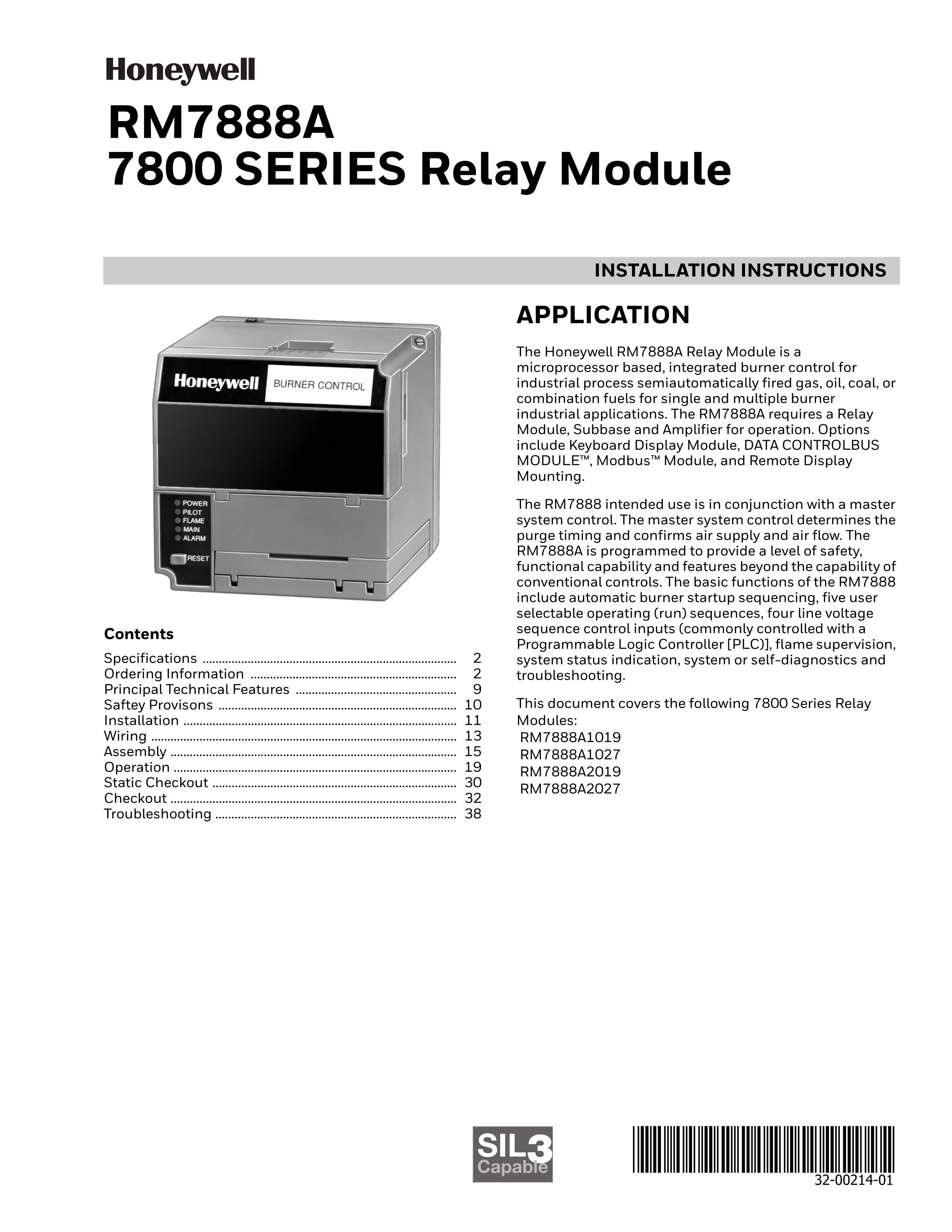 Honeywell Rm7888a 7800 Series Relay Module คุณภาพสูง Honeywell Rm7888a ...