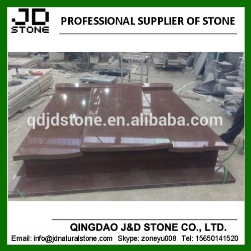 Red Granite European Big Tombstone, High Quality Red Granite European ...
