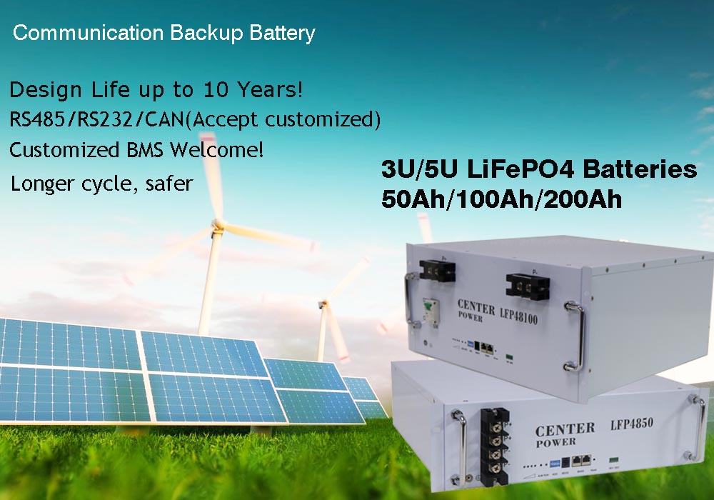 Telecom Base Station Backup Power Lifepo4 48v 100ah Lithium Iron ...