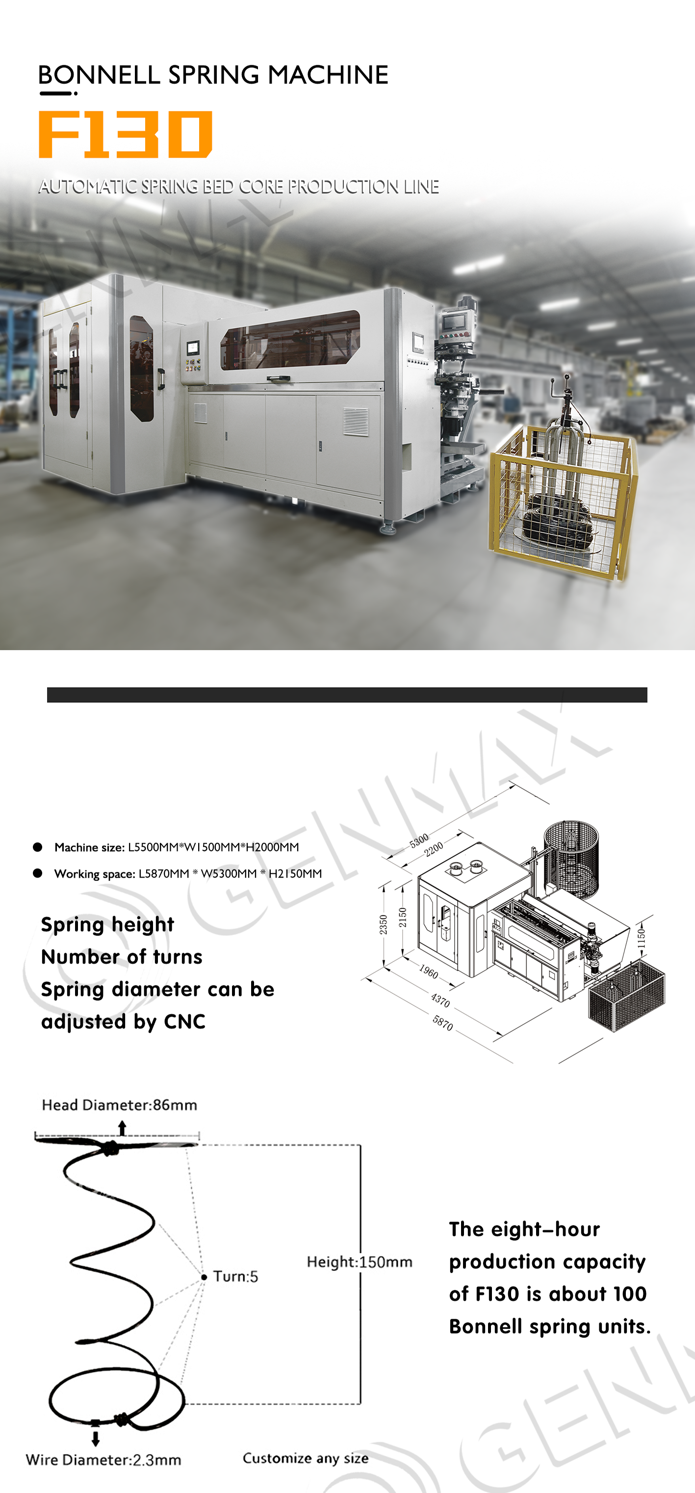 Automated Bonnell Spring Bed Core Manufacturing Line: High-efficiency ...