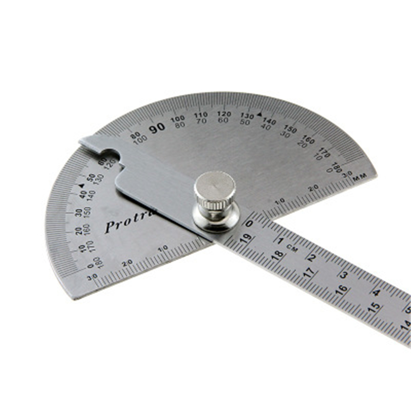 180 Degree Adjustable Protractor Multifunction Stainless Steel ...