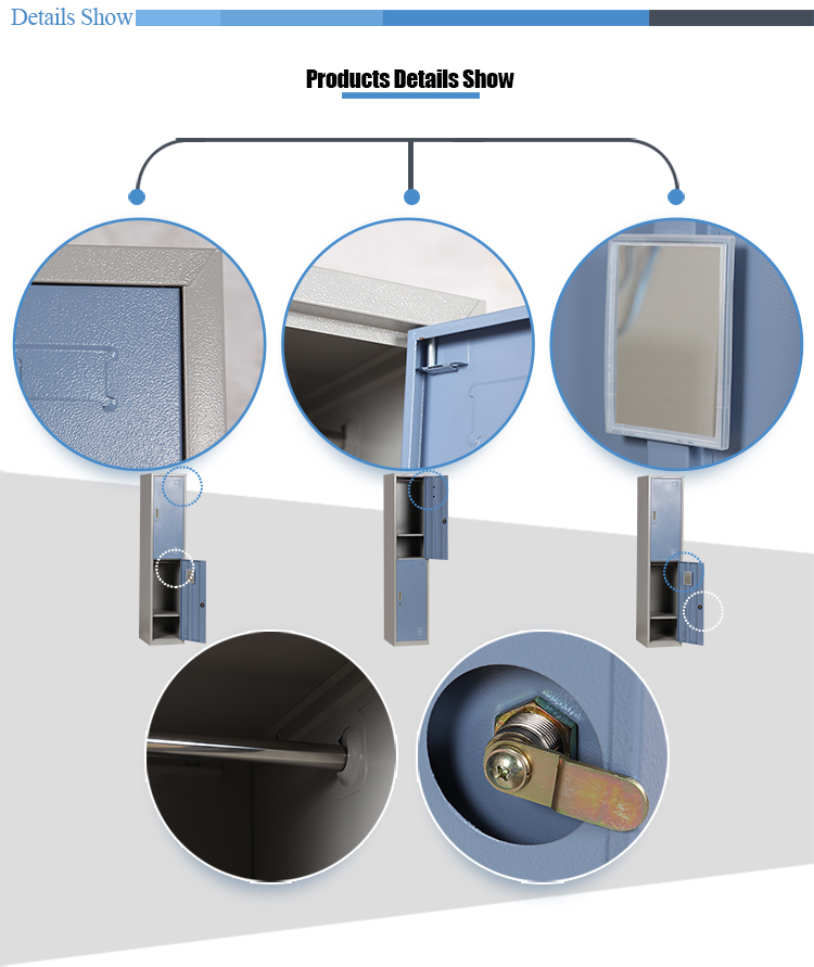 Steel 2 tier door office gym clothing locker China Manufacturers ...