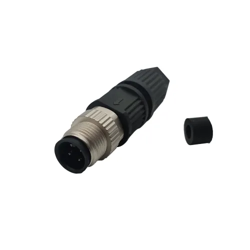 M12 Male Idc Connector 4 Pin Connector, High Quality M12 Male Idc ...
