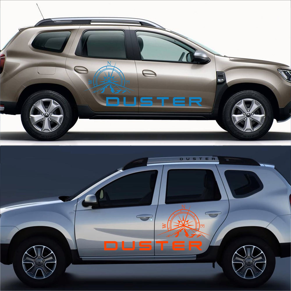 For Dacia Renault Duster Compass Mountain Graphics Body Sticker 2pcs ...