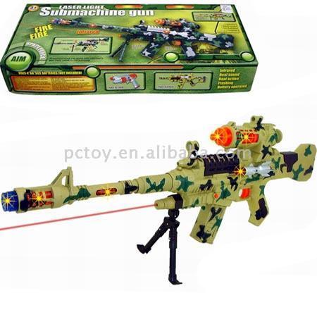 Toy Gun :infrared Ray Submachine Gun W/sound,flashing, High Quality Toy ...