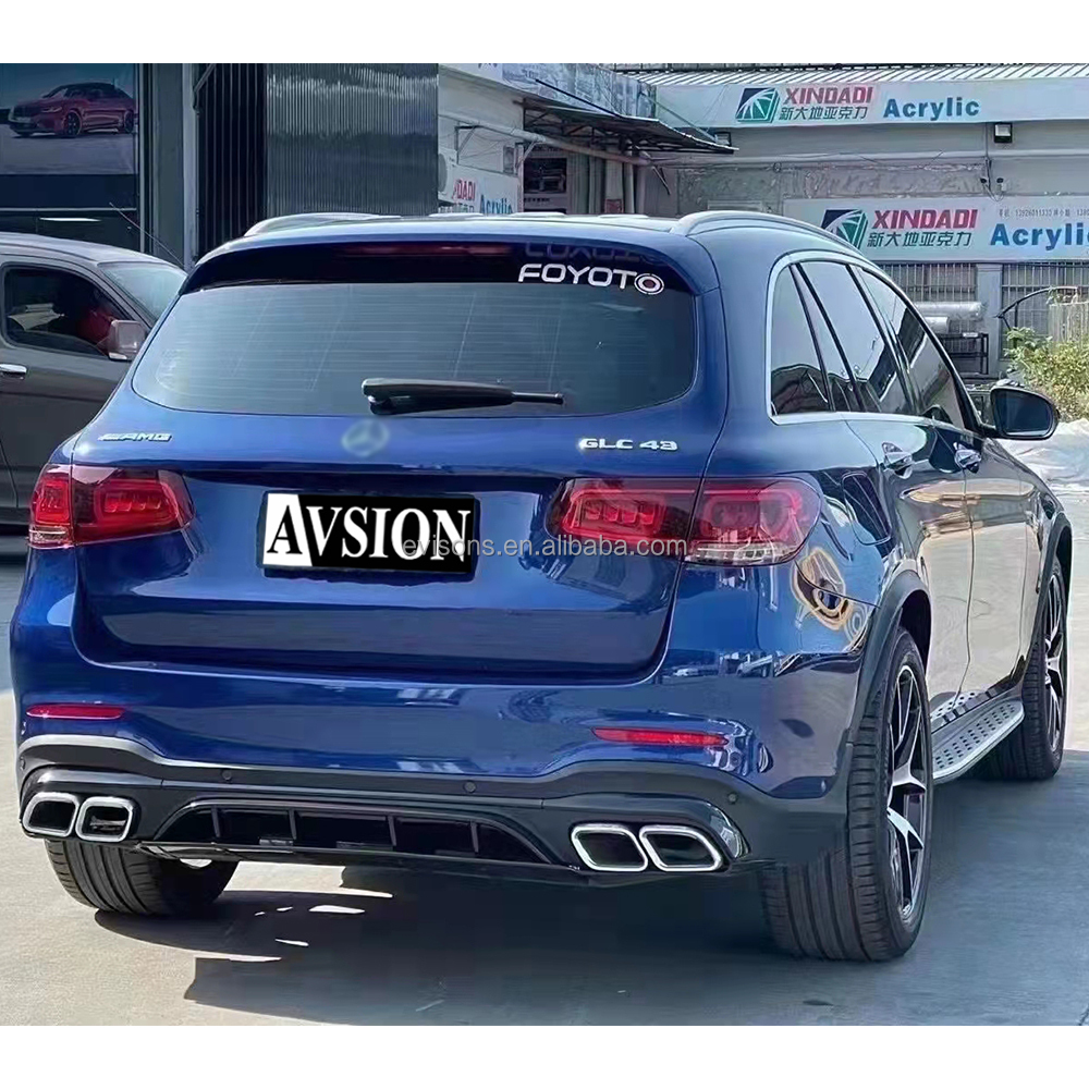 Amg Style Body Kit For Mercedes-benz Glc Class X253 2016-2019 To Glc63 ...