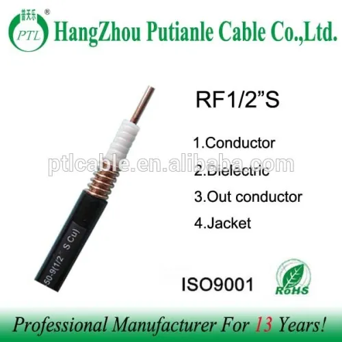 Rf Series 50 Ohms Coaxial Cable Rf 1/2"s, High Quality Rf Series 50 ...