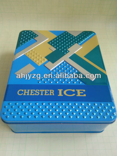 Rectangular Storage Tin Box With Embossing Printing, High Quality ...