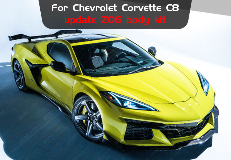 Chevrolet Corvette C8 Z06 Body Kit - Front And Rear Bumpers, Diffuser ...