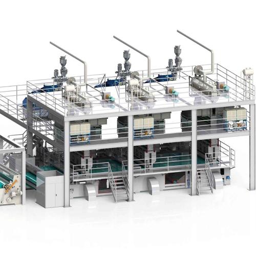 Pp Sss Spunbond Production Line With Three Beam, High Quality Pp Sss ...