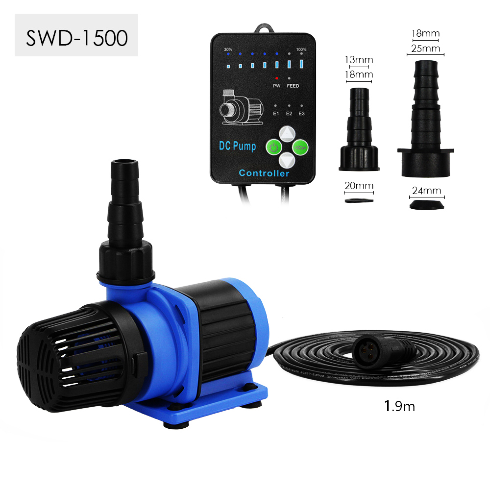 Hsbao 12000l/h Dc Controllable Aquarium Pump For Marine And Freshwater ...