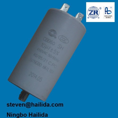 Cbb60 10uf 450vac Motor Capacitor, High Quality Cbb60 10uf 450vac Motor ...