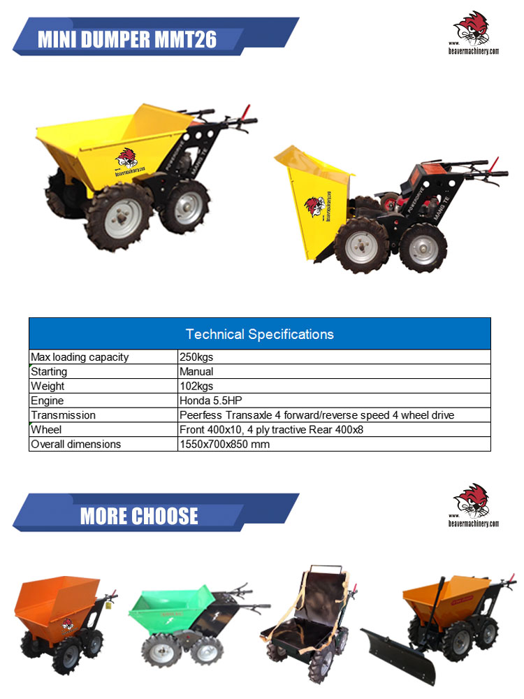 Wheeled Mini Dumper Mmt26 Specifications And Reviews, High Quality ...