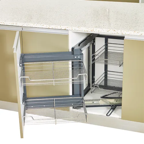 Magic Corner Pull Out Wire Cabinet Drawer Basket, High Quality Magic ...
