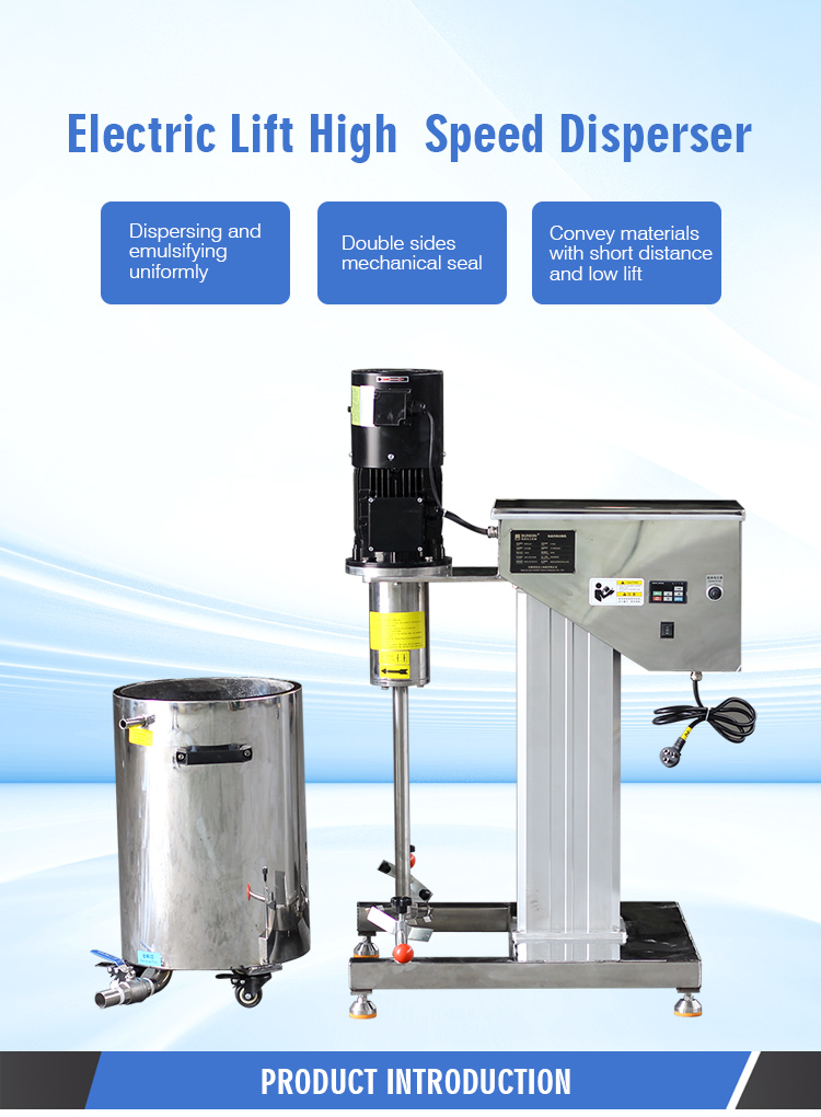 Laboratory Paint Mixer: High Speed Dissolver For Stainless Steel ...