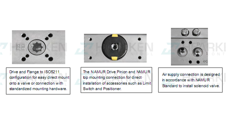 At32 Pneumatic Actuators: Double And Single Effect Rotary Actuators ...