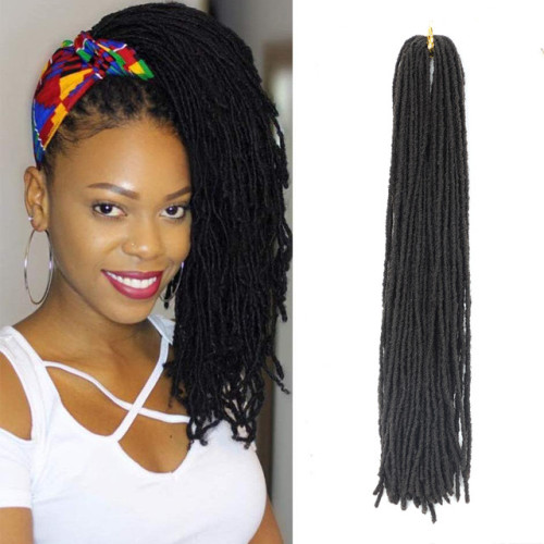 Goddess Locs Crochet Hair Micro Sister Straight Braids 18inch Mini Locs ...