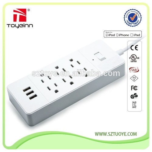 6 Outlet Lighted Switch Power Strip Surge, High Quality 6 Outlet ...