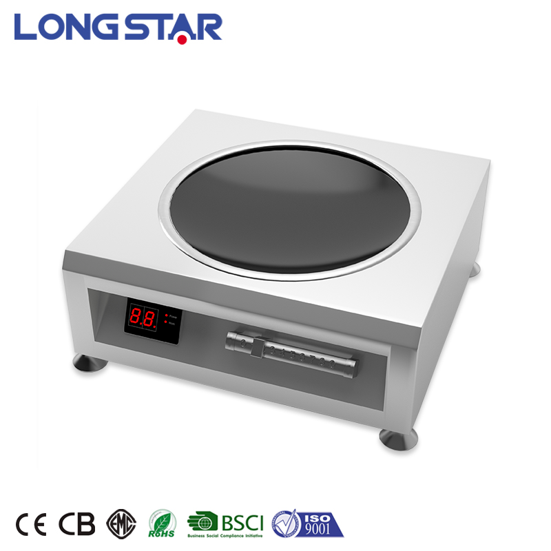 8000w Commercial Induction Wok Cooker 380v Stainless Steel Housing ...