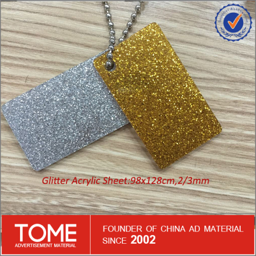 2.5mm Glitter Plastic Sheet / Glitter Acrylic Perspex Sheet, High ...