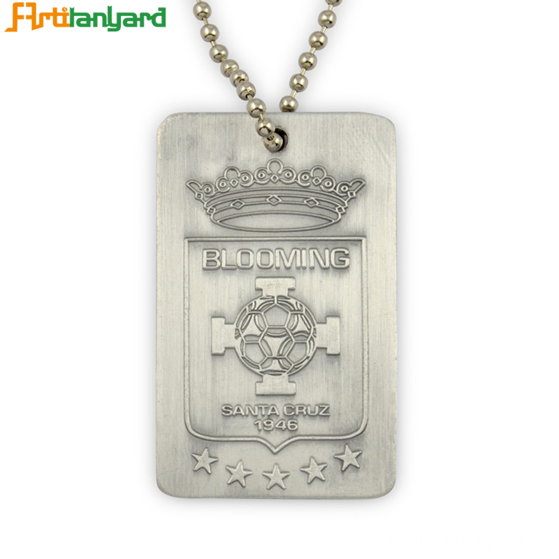 Silver Dog Tags With Custom Logo, High Quality Silver Dog Tags With ...