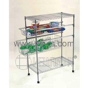 Wire Shelf Trolley, Wire Trolley.iron Trolley, High Quality Wire Shelf ...