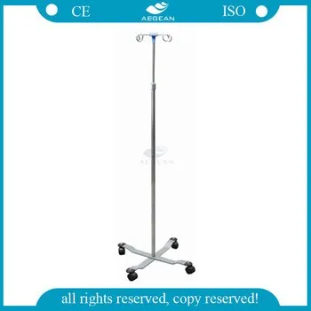Ag-ss009a Oem Hospital Iv Infusion Stand With Four Drip Hooks, High ...