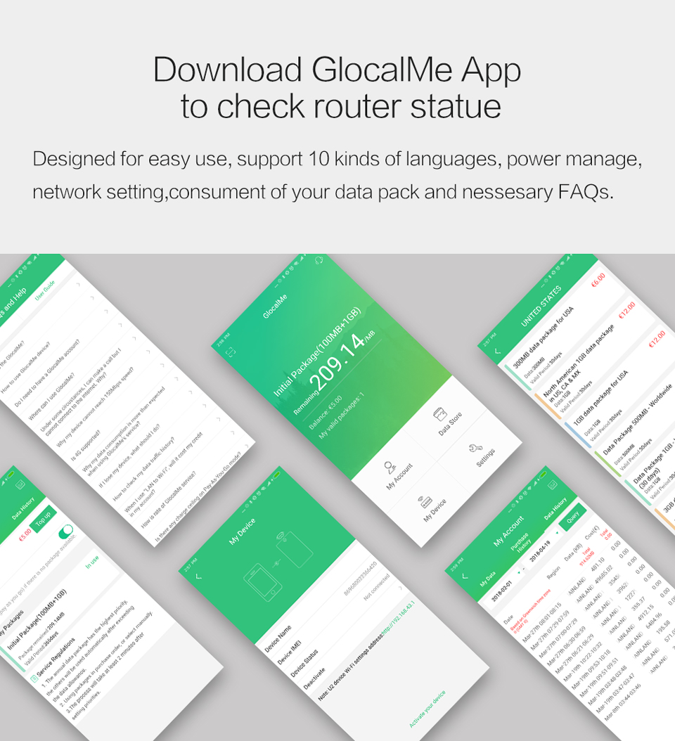 Glocalme 4g Lte Global Pocket Wifi Wireless Router With 1gb Data No Sim ...