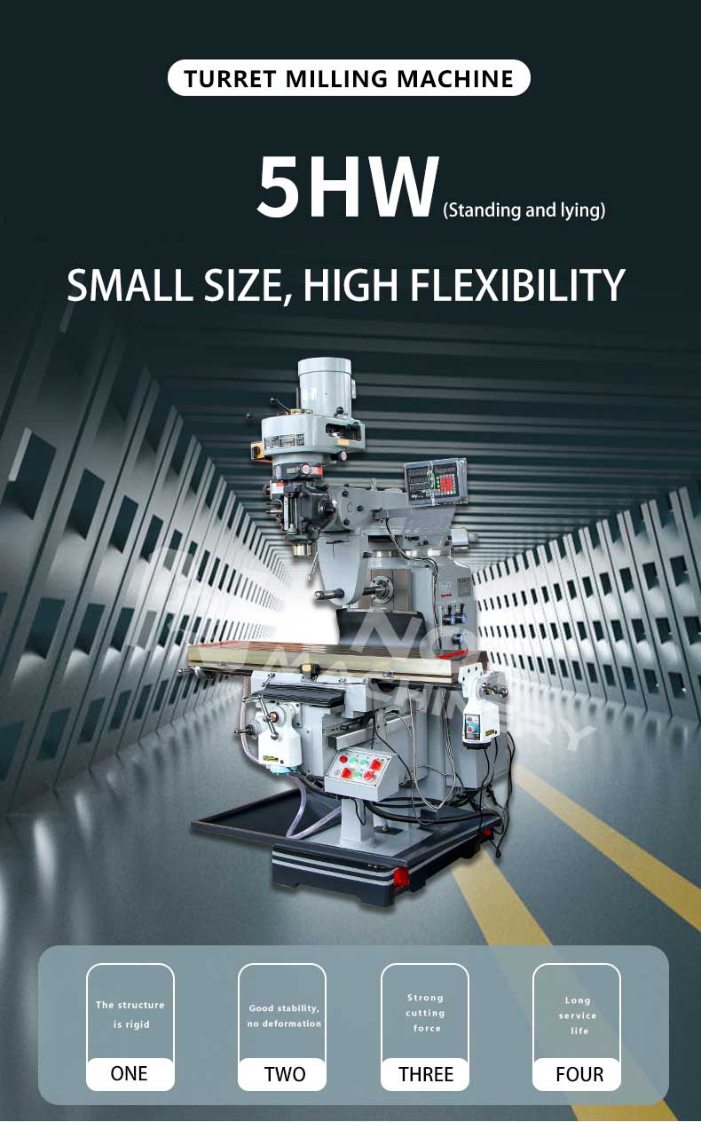 High-quality 5hw Taiwan Turret Milling Machine - Universal Vertical And ...