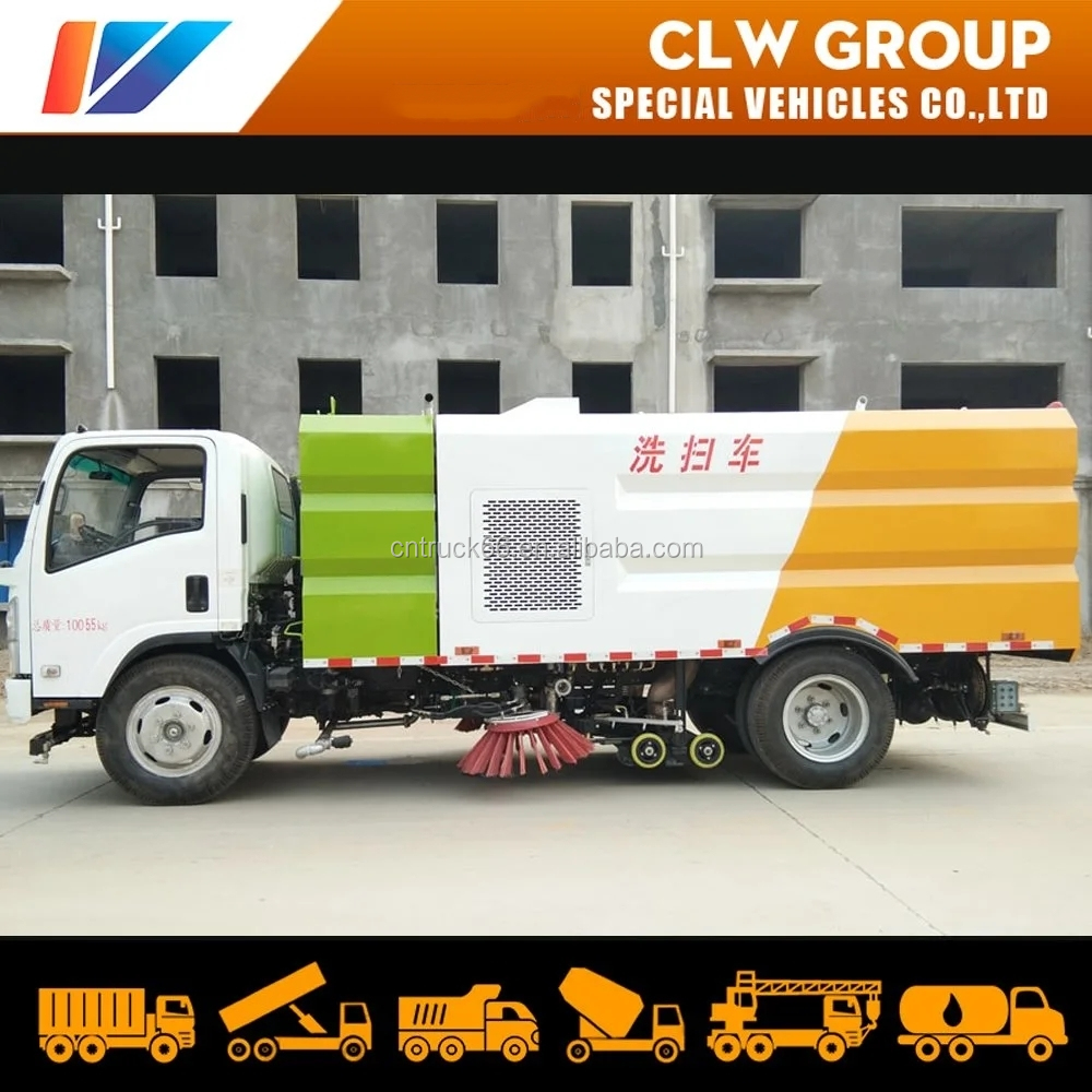 Japan I-suzu 5tons Multi-function Mechanical Cleaning Equipment Road ...