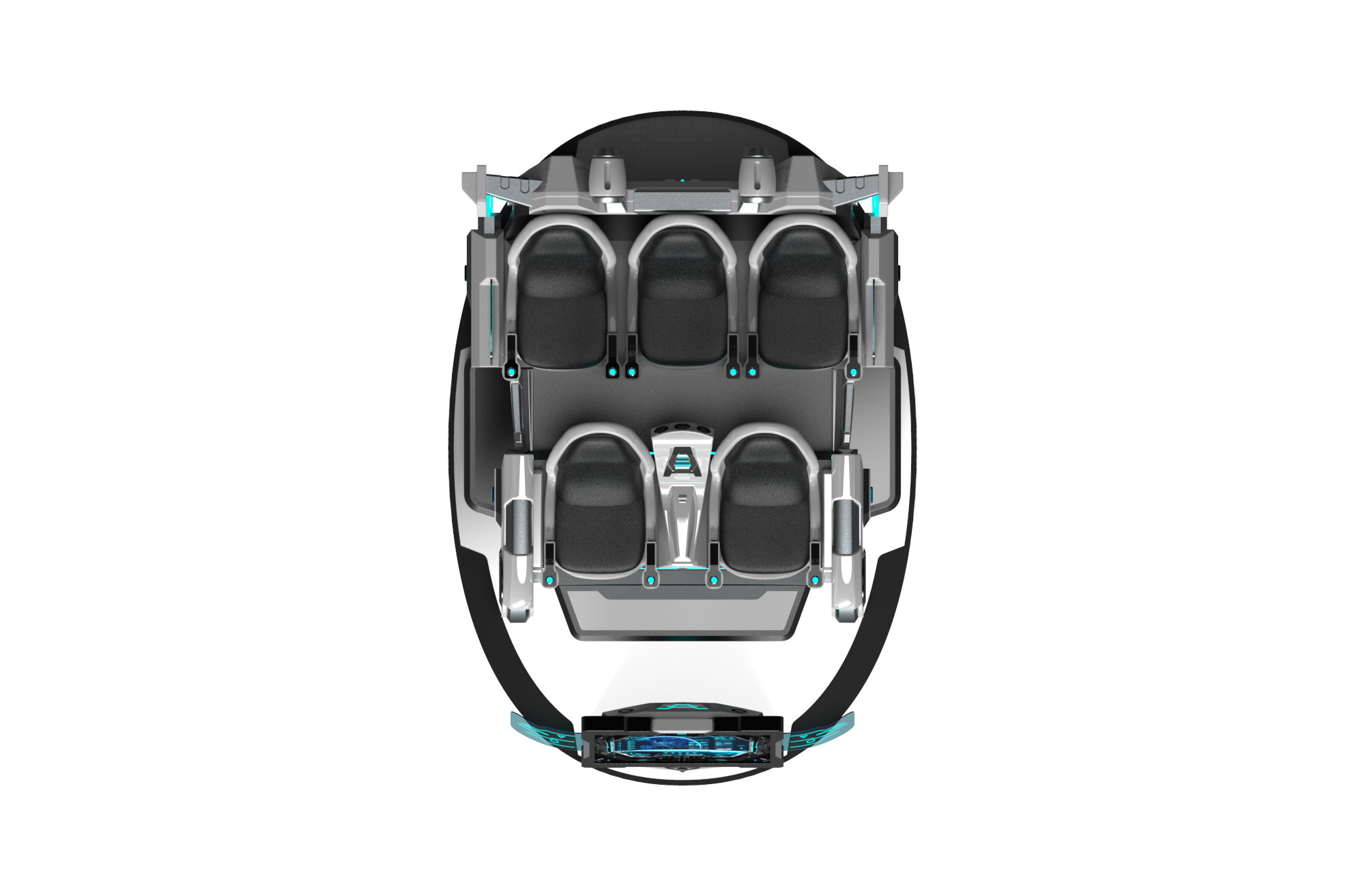 9d Vr Motion Cinema Spaceship Simulate Driving 5 Seaters Virtual ...