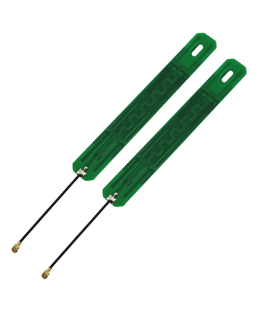 Green Dual Band Wifi Antenna 95x14mm 2.4ghz 5.8ghz With 5cm Wire Ipx ...